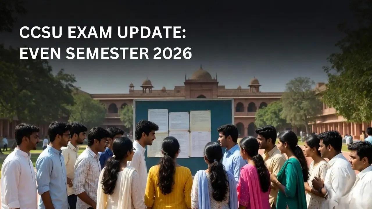 CCSU Exam Date 2026: Even Semester Schedule for 2nd, 4th, 6th, 8th