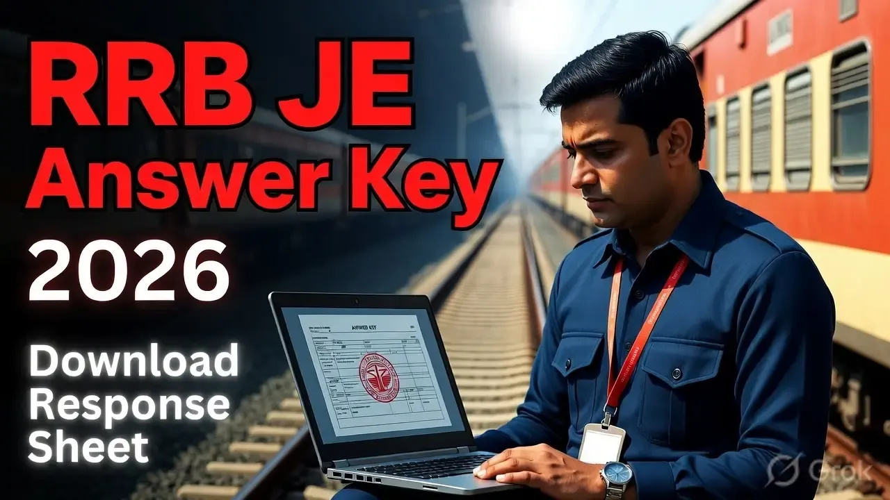 RRB JE Answer Key 2026 Download CEN 05/2025