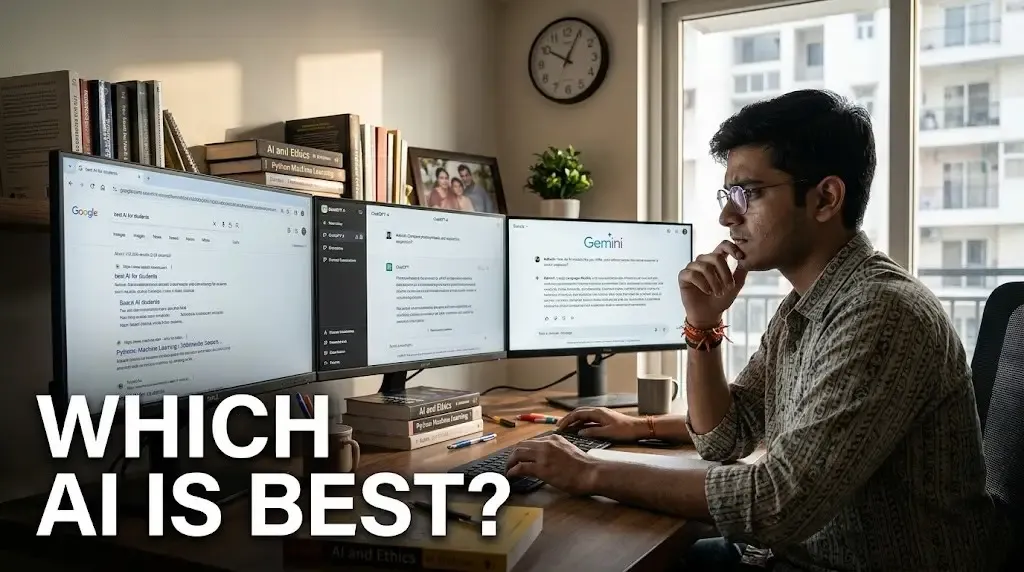 Google vs ChatGPT vs Gemini: Best AI for Students 2026