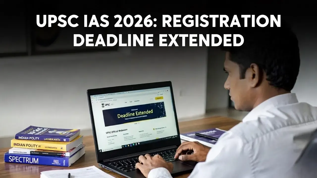 UPSC IAS 2026 Registration Extended: Check Revised Deadline