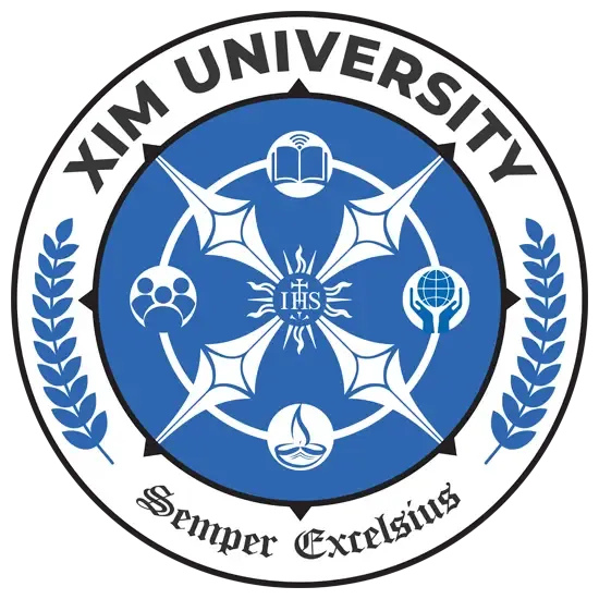 Xim University logo - Puri, Odisha
